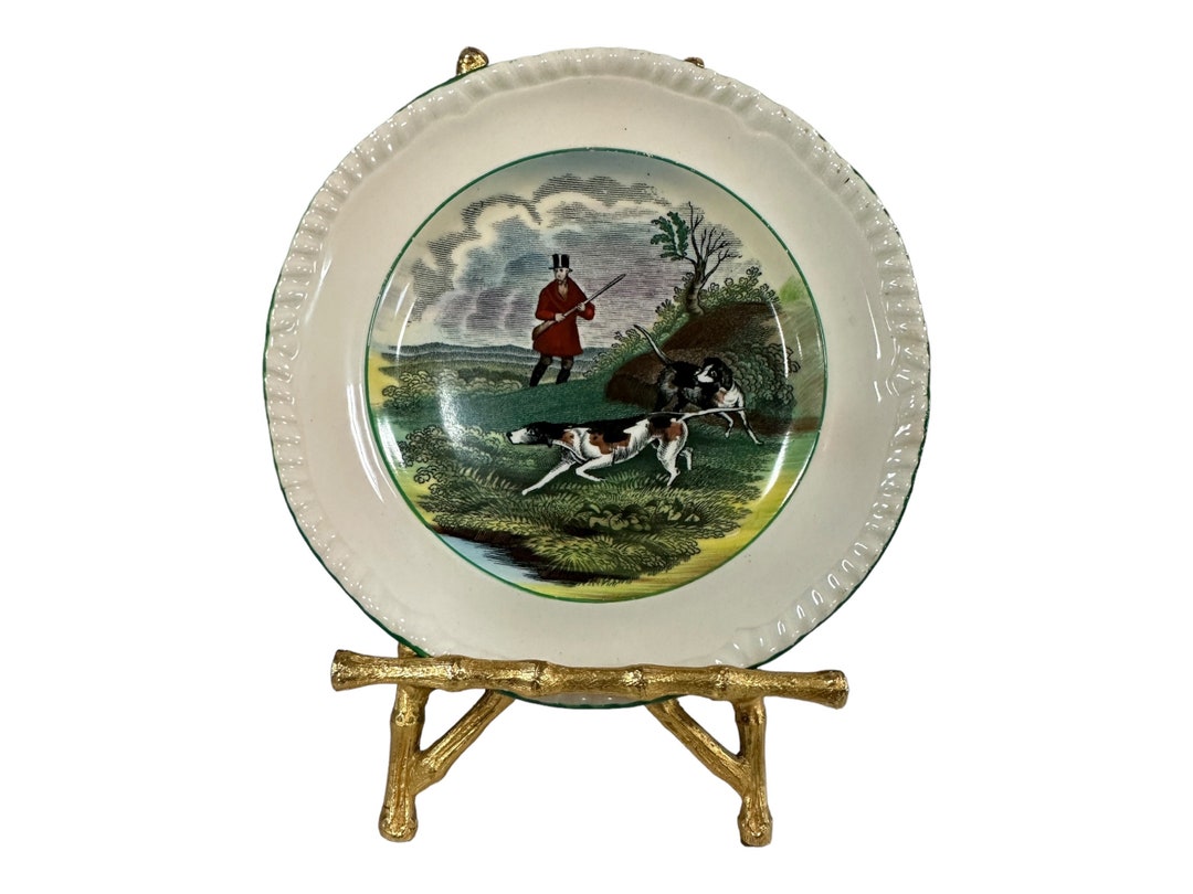 Vintage Spode Mini Hunting Scene Plate - Etsy