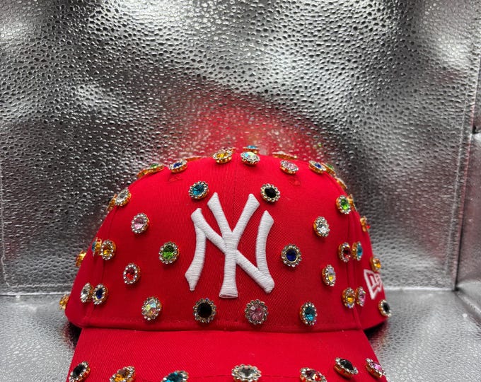 Bling Snapback Cap, New York Yankees - Etsy