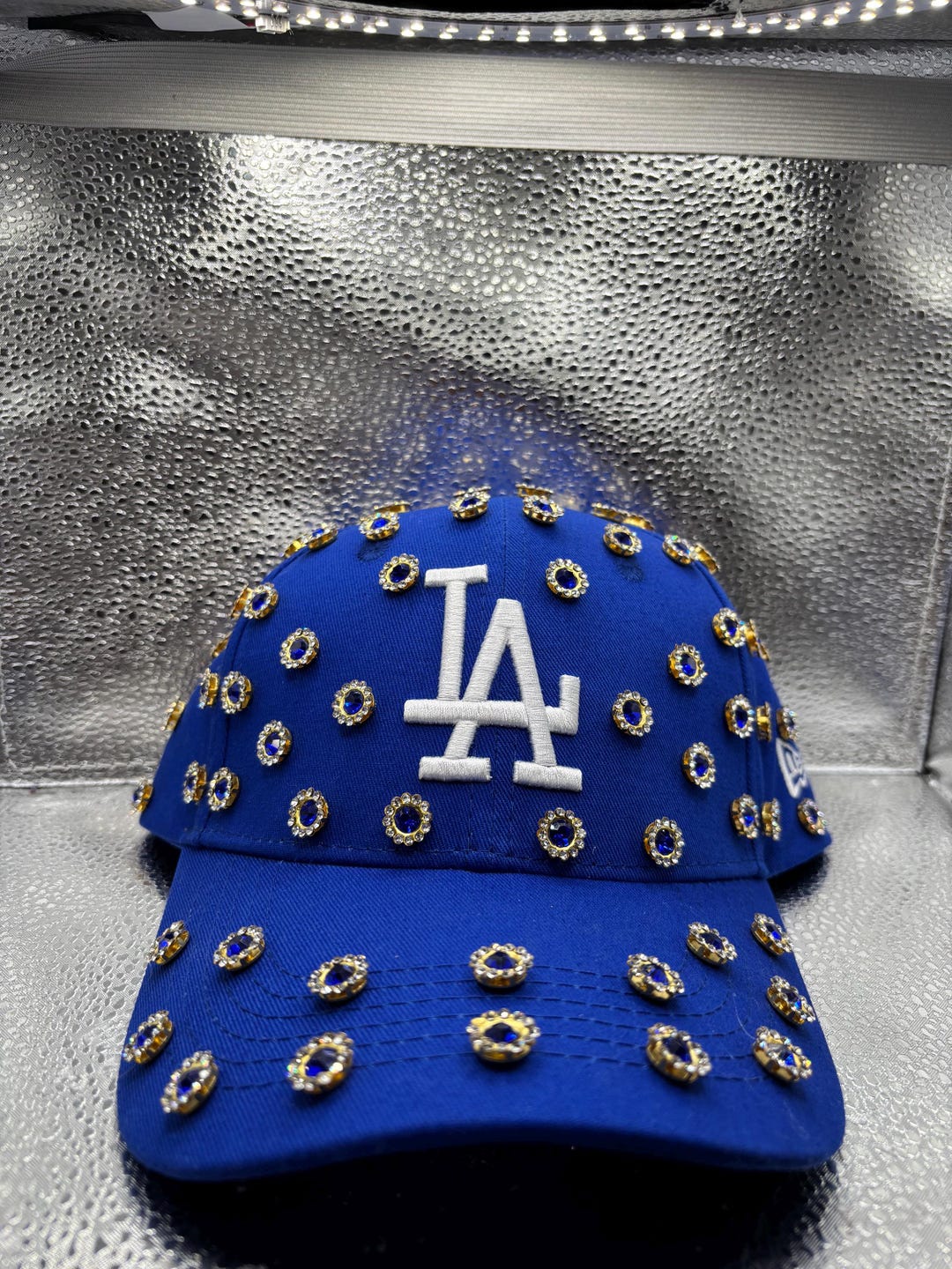 Blue LA Dodgers Blinged Out Hat - Etsy
