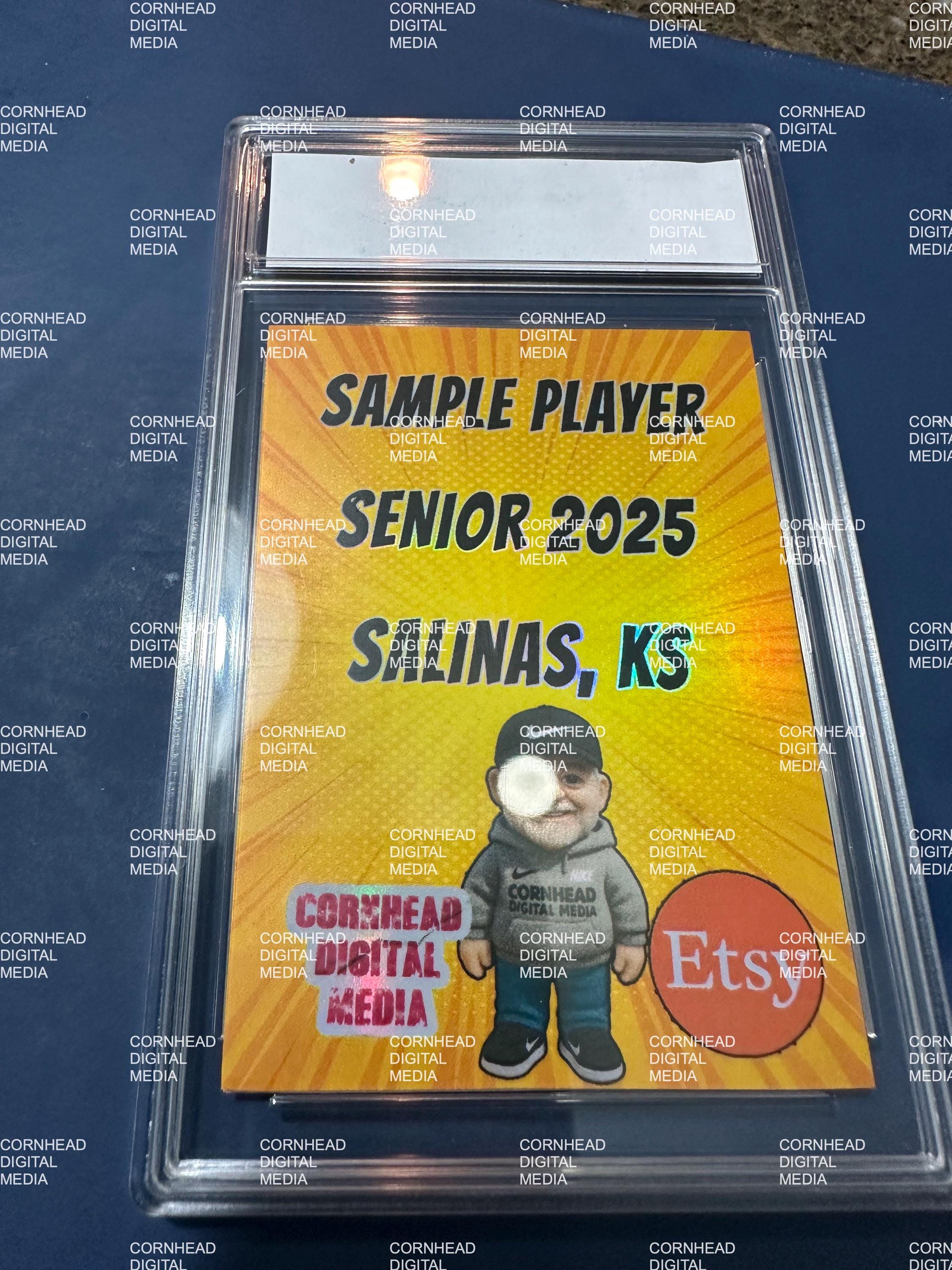 Custom Holographic Refractor Sports Trading Cards – Personalized ...