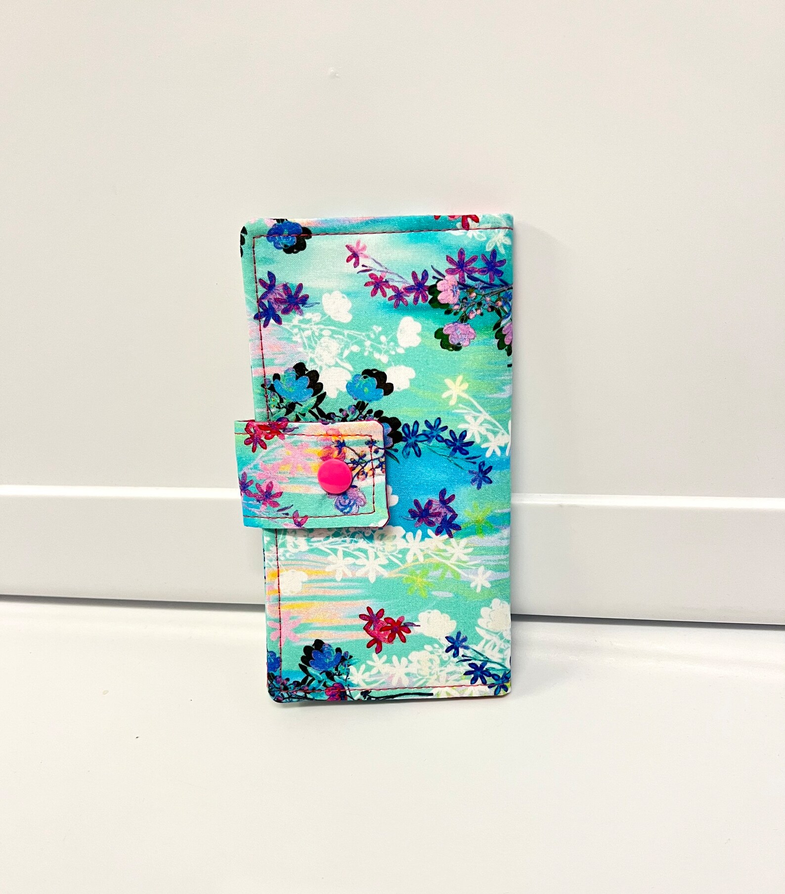 Fabric Checkbook Cover Checkbook Holder Floral - Etsy