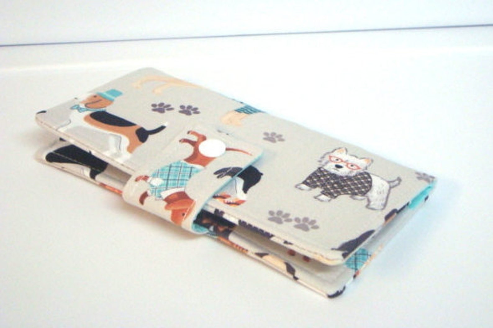 Fabric Checkbook Cover Checkbook Holder Cash Holder Dogs - Etsy