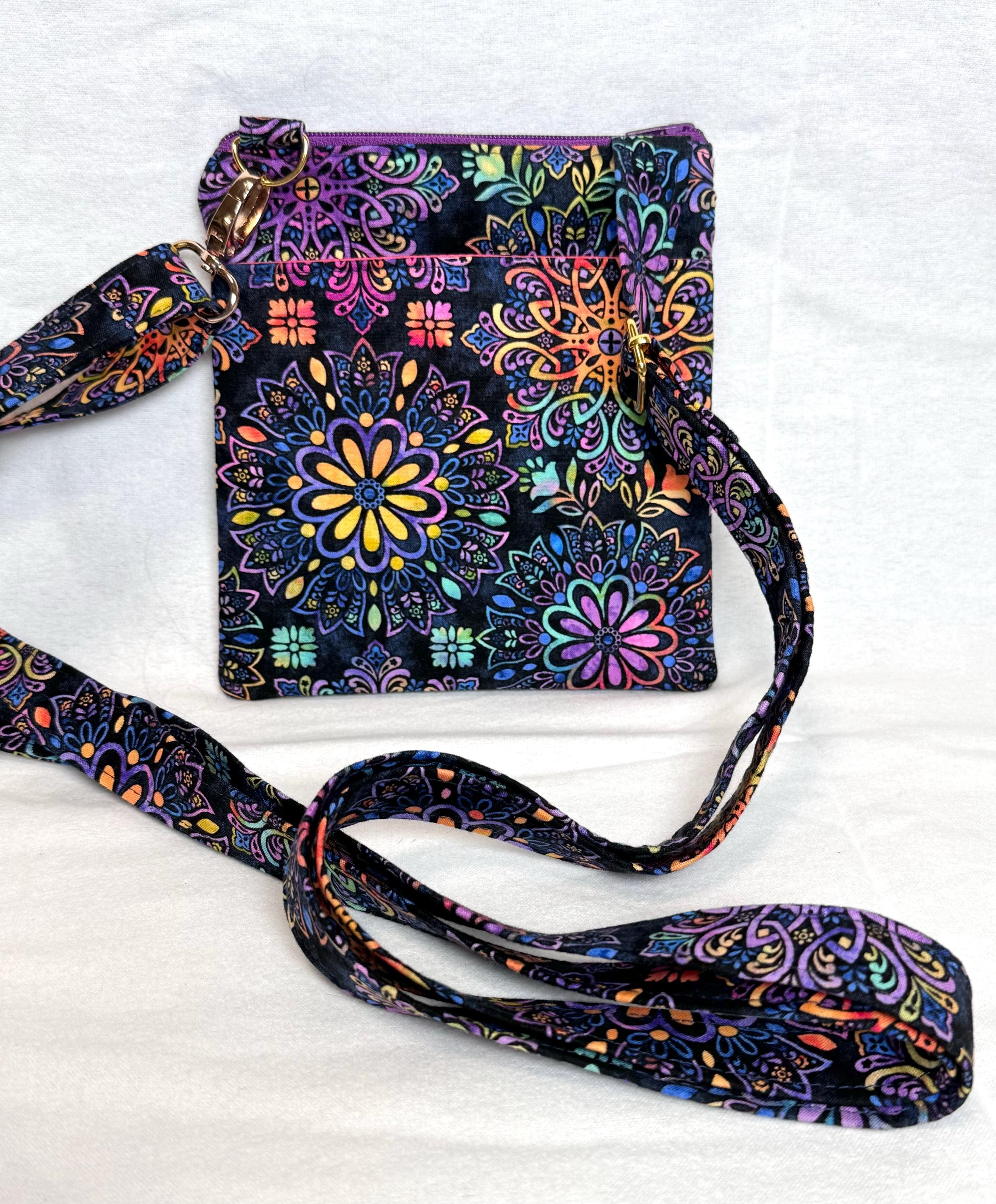 Crossbody Phone Bag, Shoulder Bag,purse Rainbow Color Medallion - Etsy