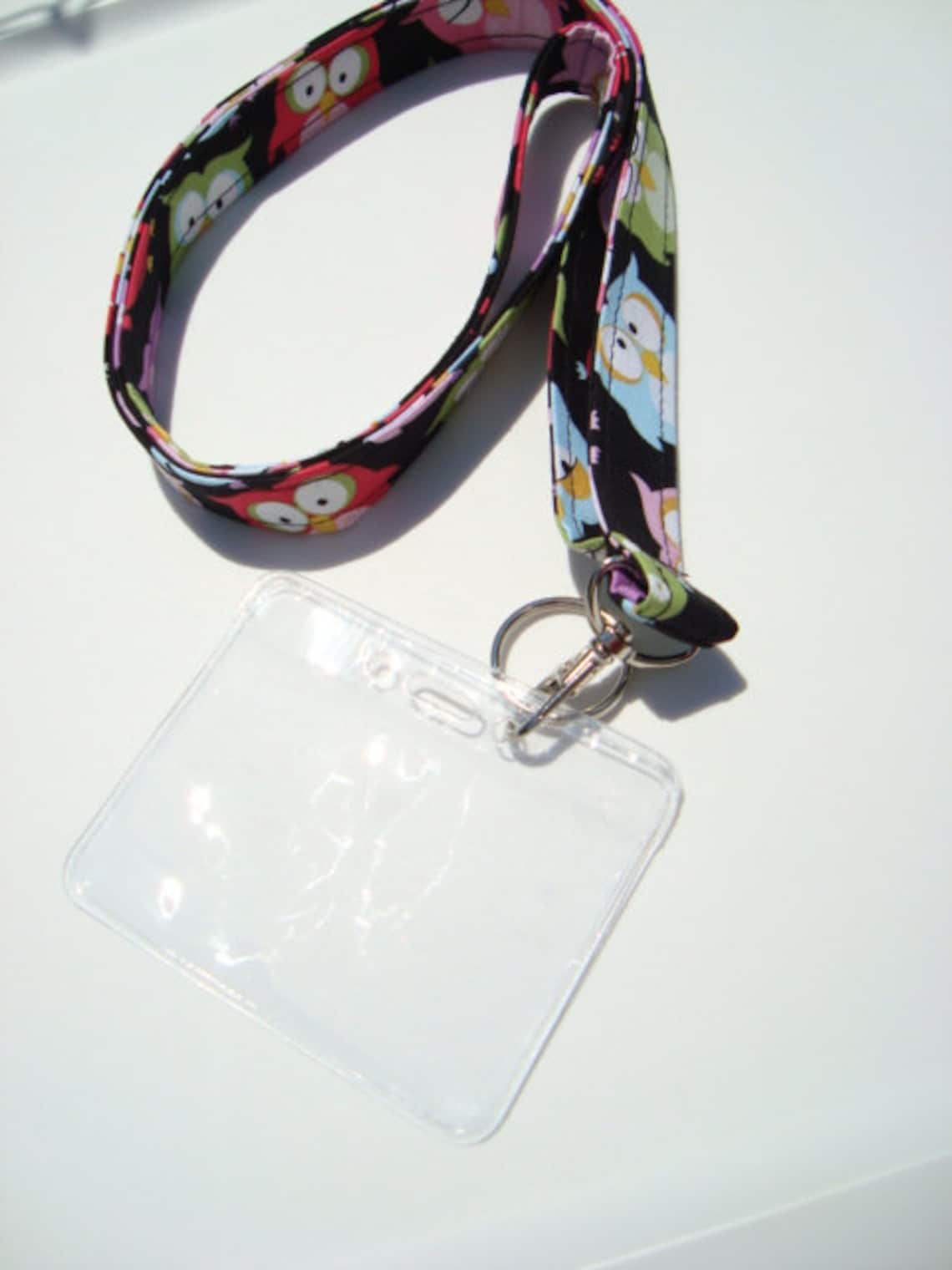 Lanyard Key Chain ID Holder With Swivel Lobster Claw and - Etsy