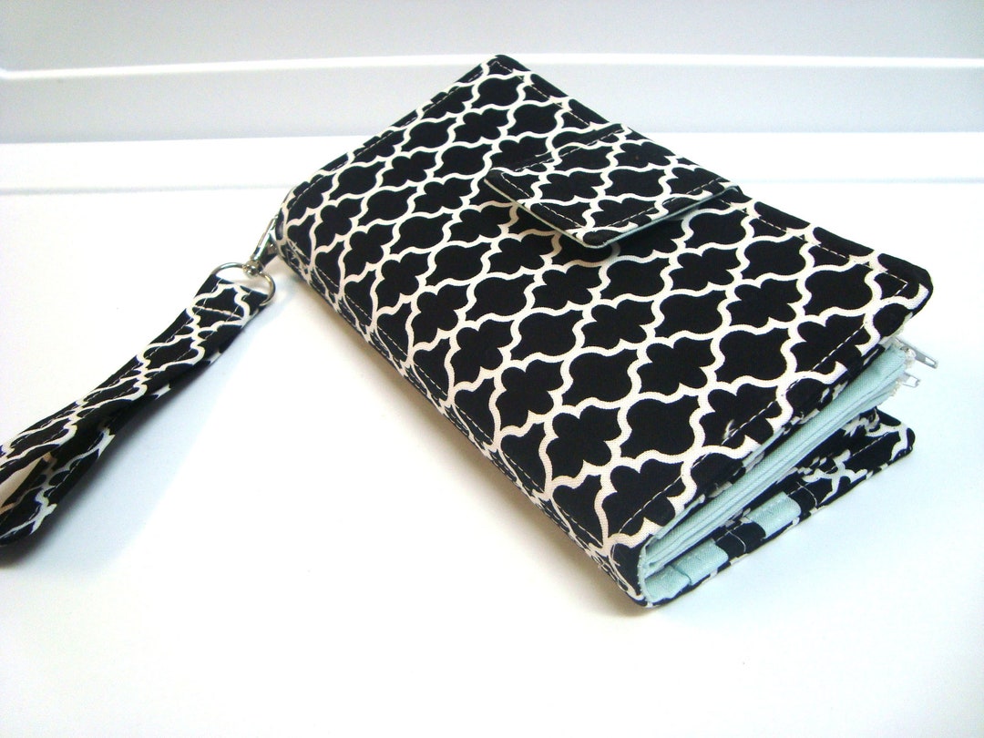 Bifold Cash Envelope Wallet: Fabric Organizer With Zippered Envelopes ...