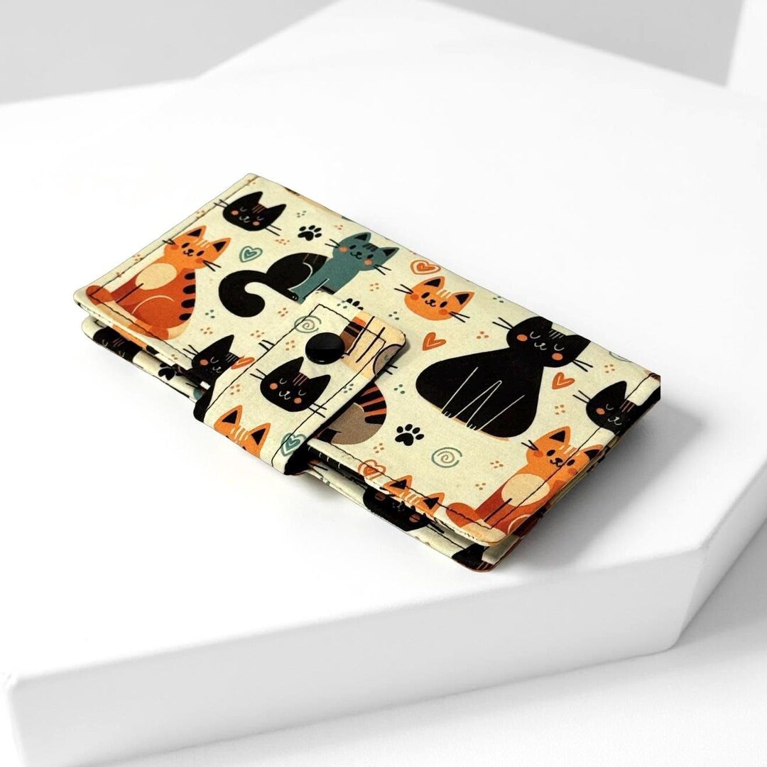 Fabric Checkbook Cover , Woman’s Checkbook Holder Cats - Etsy
