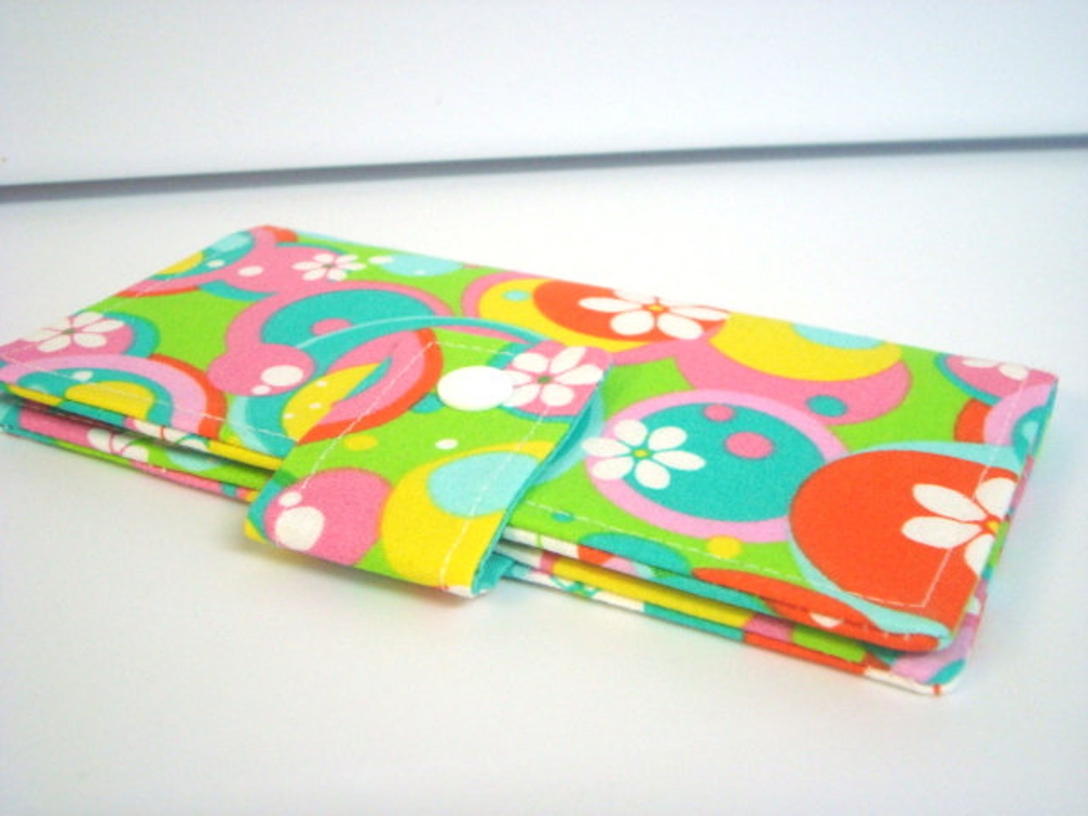 Fabric Checkbook Cover Checkbook Holder Cash Holder Groovy | Etsy