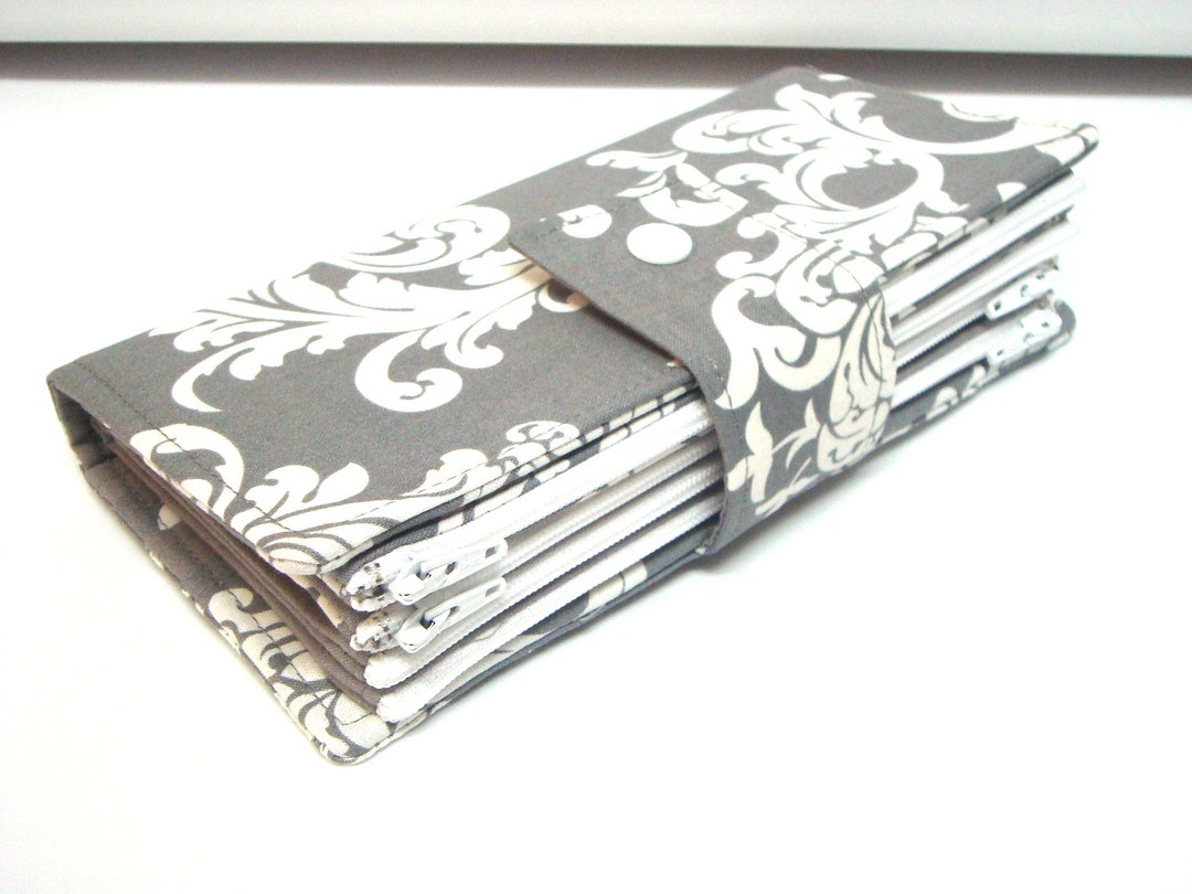 Bifold Cash Zipper Envelope Wallet Checkbook Bifold Clutch Organizer ...