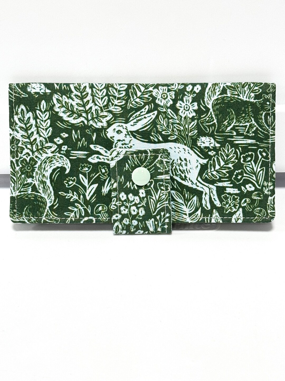 Woodland Fable Checkbook Cover: Rifle Paper Co. Fabric Cash Holder - Etsy