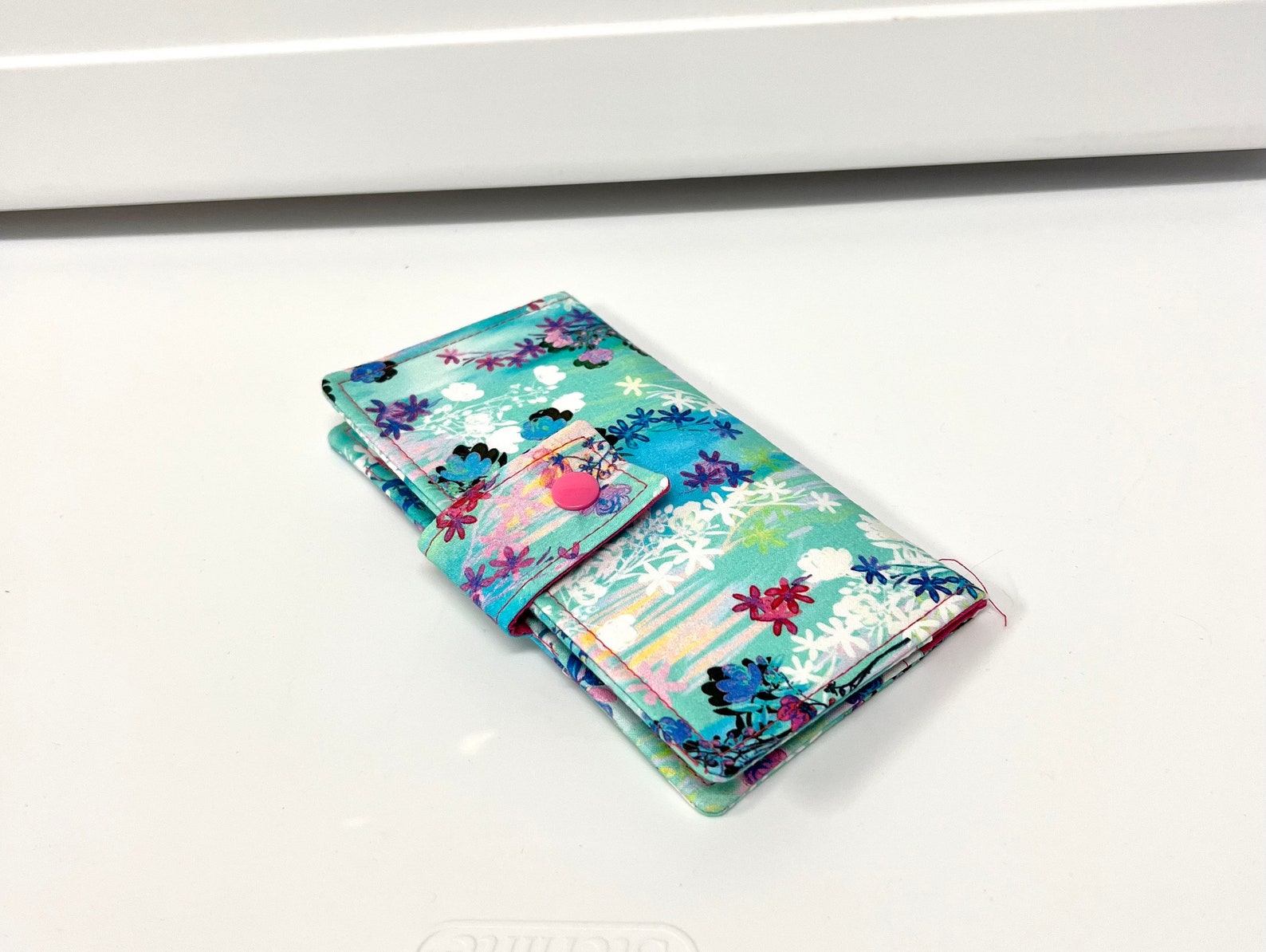 Fabric Checkbook Cover Checkbook Holder Floral - Etsy