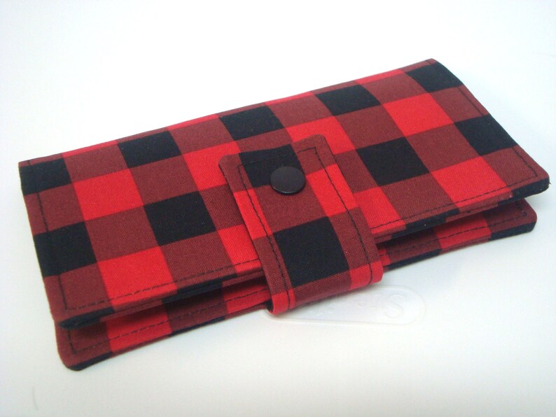 Fabric Checkbook Cover Checkbook Holder Cash Holder black - Etsy