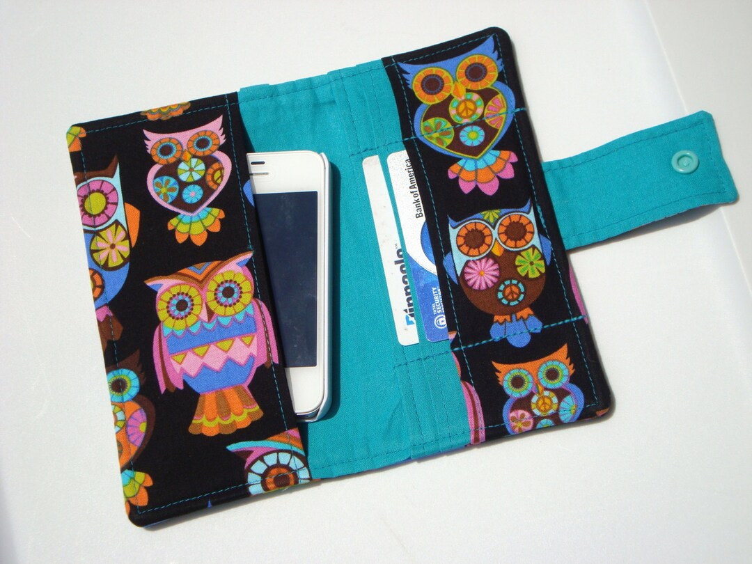 Iphone Card Wallet Checkbook Cover Credit Card Holder Cell - Etsy