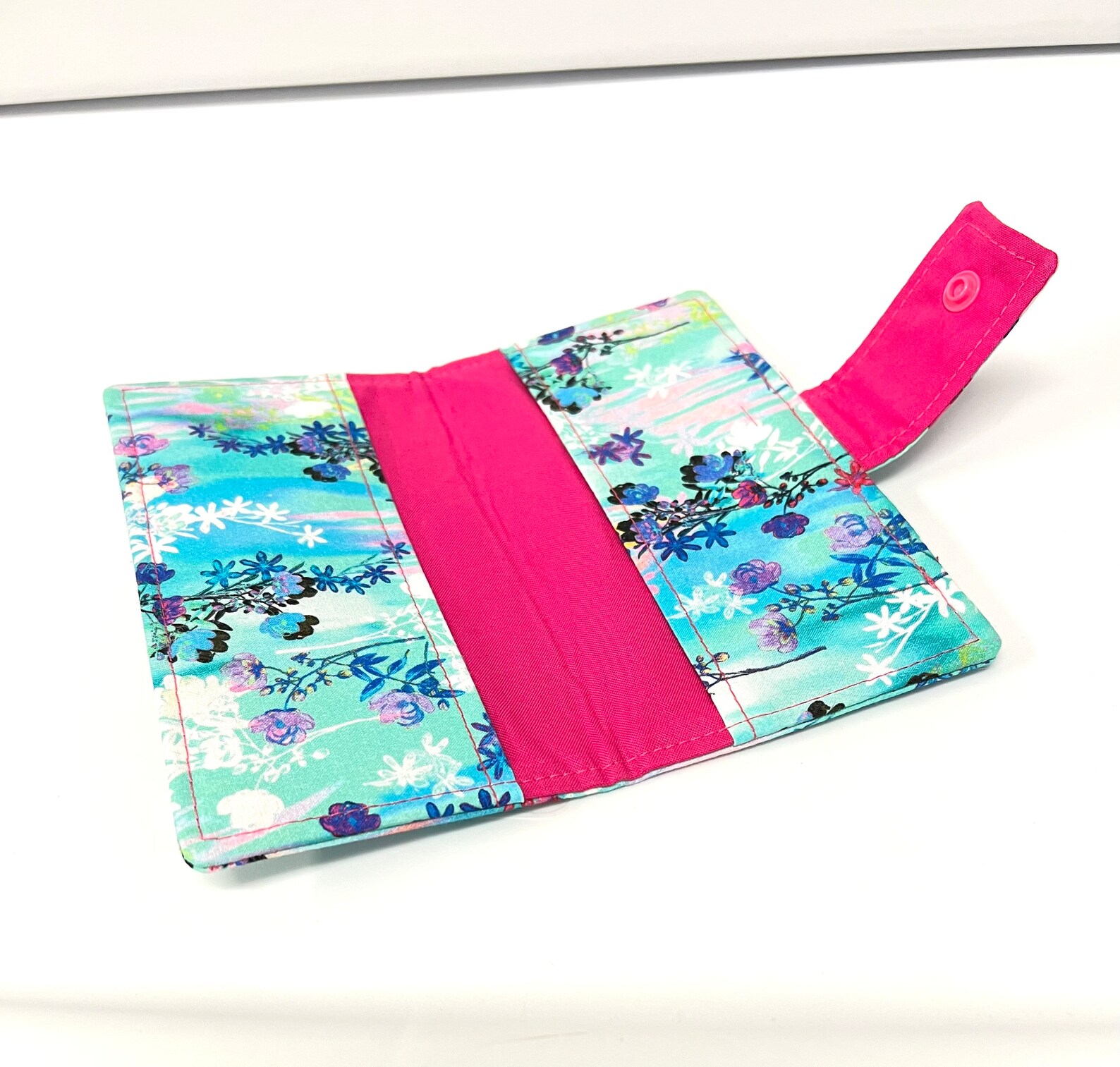 Fabric Checkbook Cover Checkbook Holder Floral - Etsy
