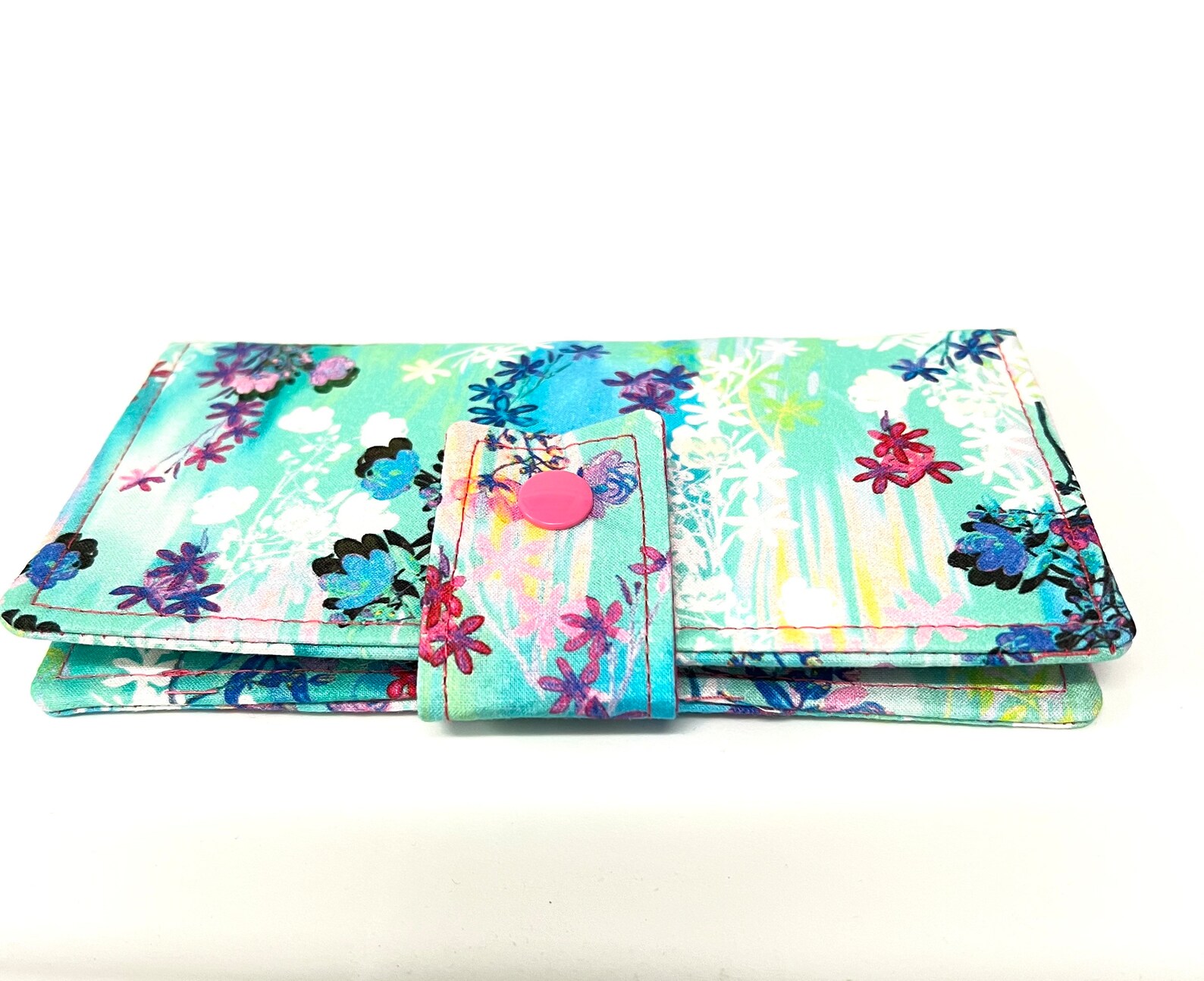 Fabric Checkbook Cover Checkbook Holder Floral - Etsy