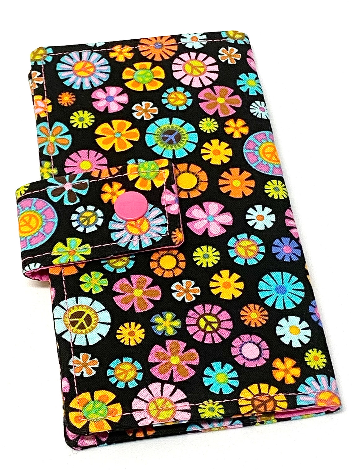 Fabric Checkbook Cover Checkbook Holder Cash Holder Peace - Etsy