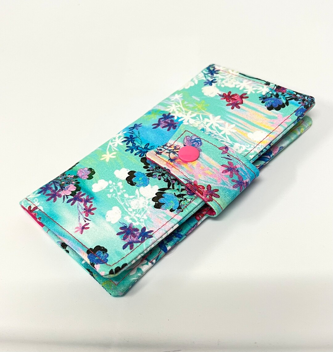 Fabric Checkbook Cover Checkbook Holder Floral - Etsy