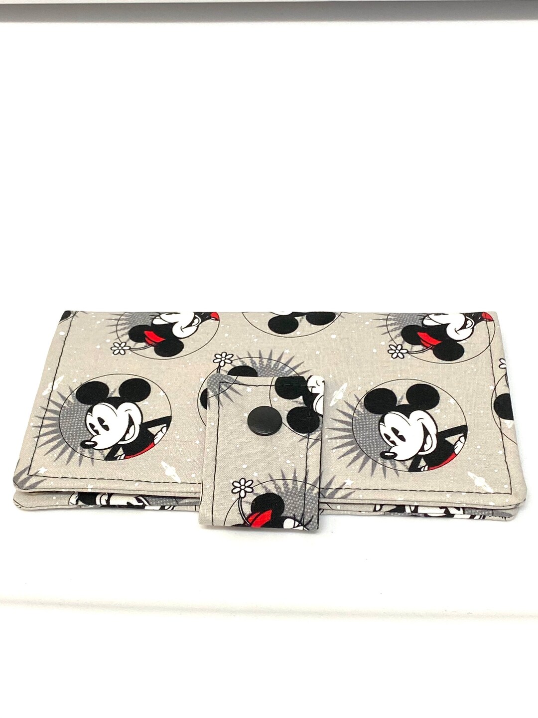 Fabric Checkbook Covers Checkbook Holder Mickey and Minnie Mouse - Etsy