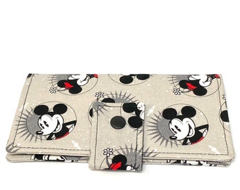 Checkbook Cover Mickey Mouse - Etsy