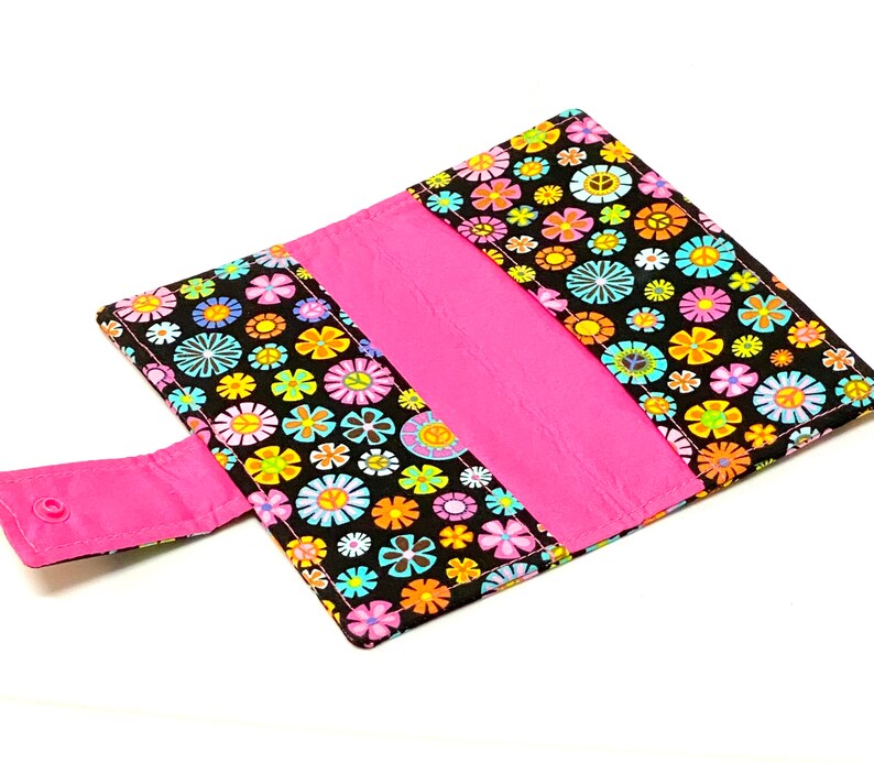 Fabric Checkbook Cover Checkbook Holder Cash Holder Peace - Etsy