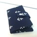 Fabric Checkbook Cover Checkbook Holder Cash Holder Navy - Etsy