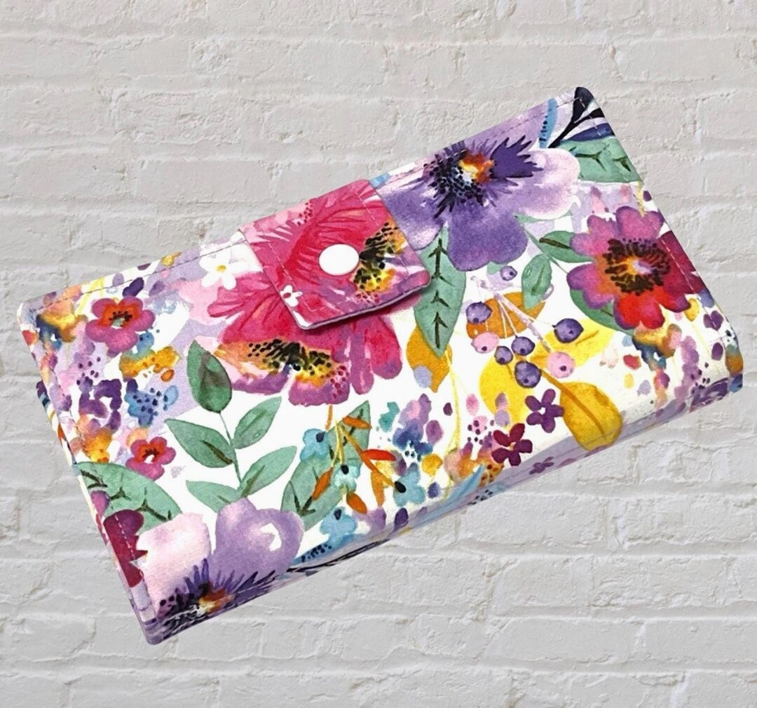 Floral Bifold Wallet: Cash Envelope System, Zipper Envelopes - Etsy