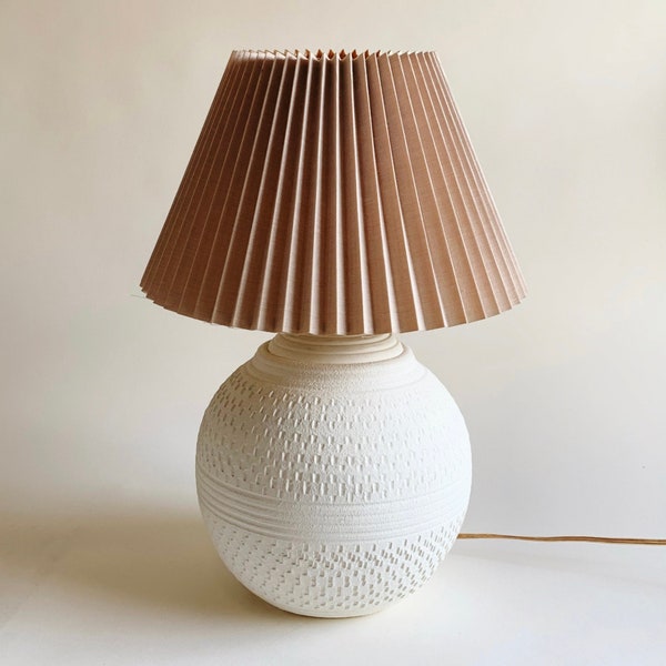 Plaster Table Lamp - Etsy