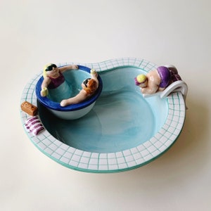LOTUS POOL BOWL 90's Pool Chip and Dip Bowl Set - Etsy