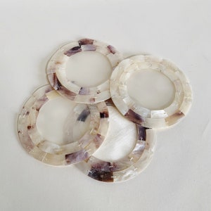 OPALINE SHELL COASTERS - S/4 - Etsy