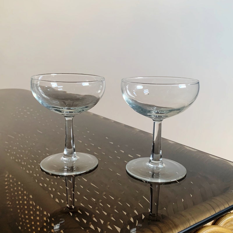 Coupe Glasses Vintage - Etsy