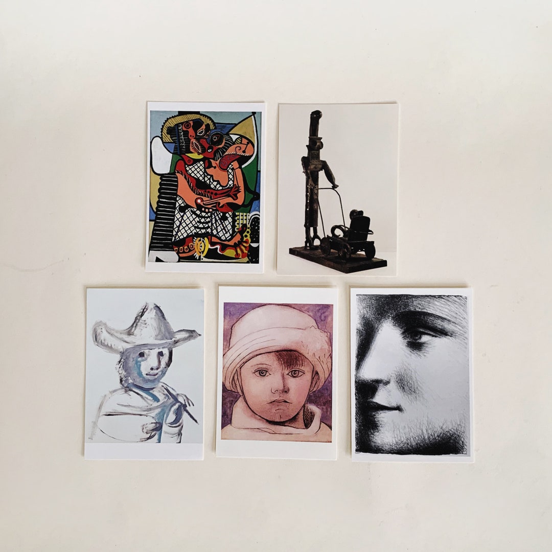 ART POSTCARD SET - S/5 // 1980's Picasso Art Postcards From Paris - Etsy
