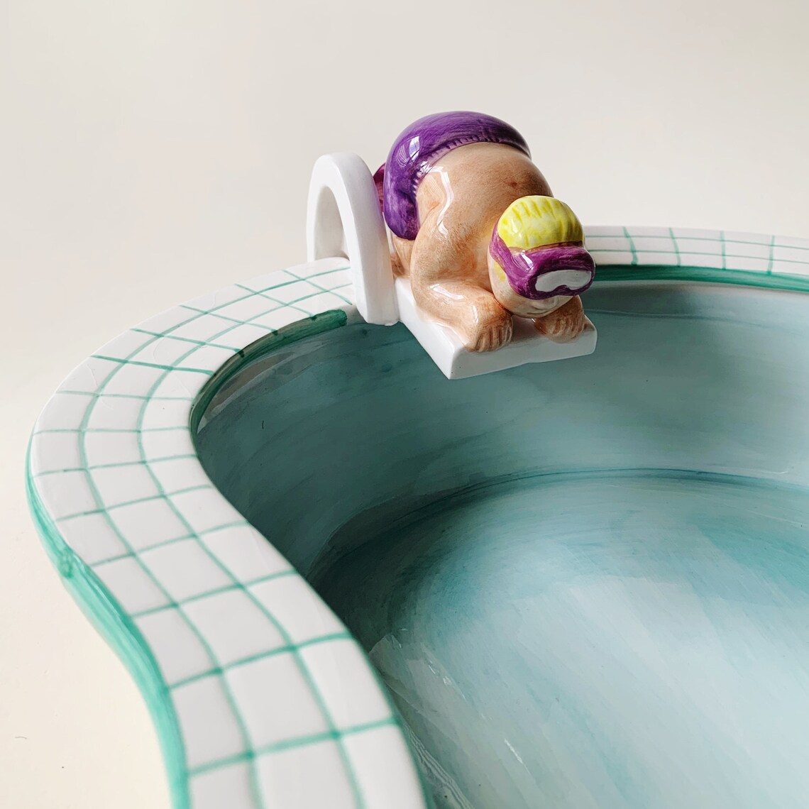 LOTUS POOL BOWL 90's Pool Chip and Dip Bowl Set - Etsy