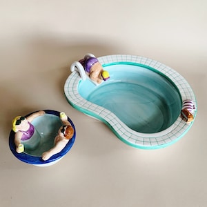 LOTUS POOL BOWL 90's Pool Chip and Dip Bowl Set - Etsy