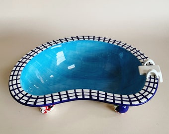 LOTUS POOL BOWL 90's Pool Chip and Dip Bowl Set - Etsy