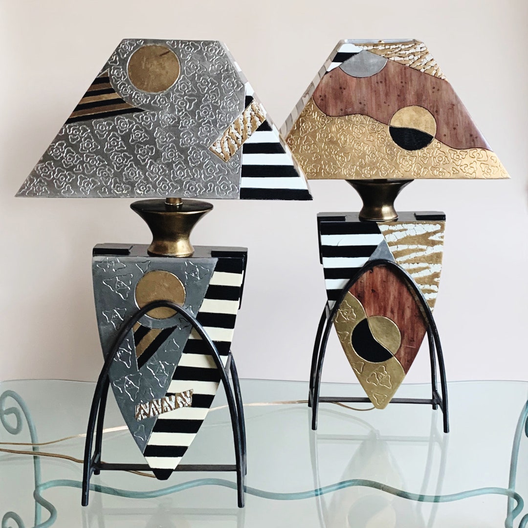 POSTMODERN FUNKY LAMPS S/2 - Etsy