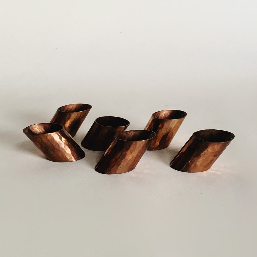 COPPER NAPKIN RINGS Two Sets Available, Sold Separately. - Etsy