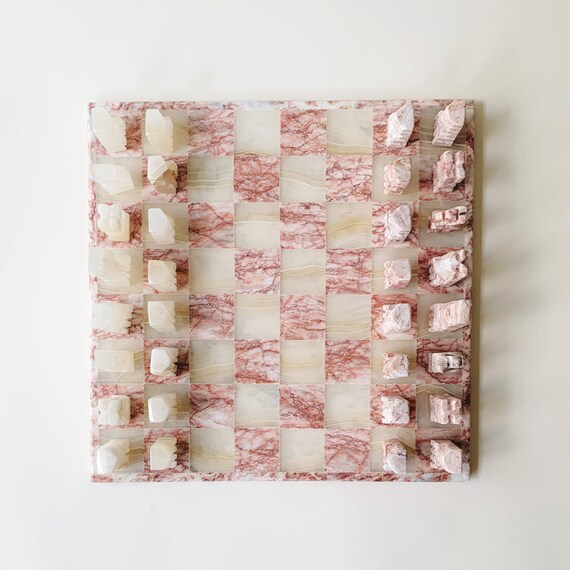 MARBLE CHESS SET - Etsy