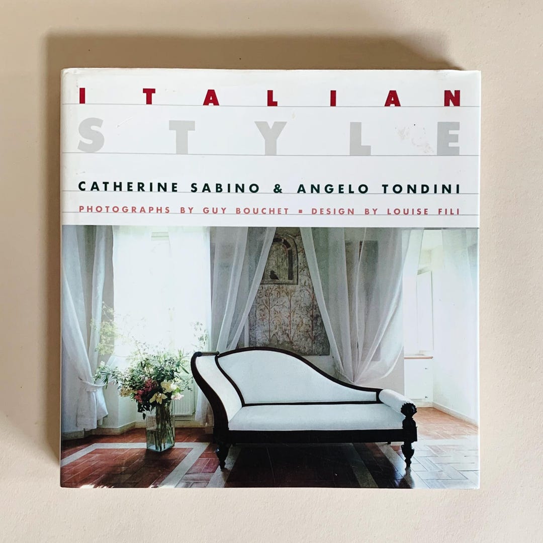 ITALIAN STYLE BOOK - Etsy