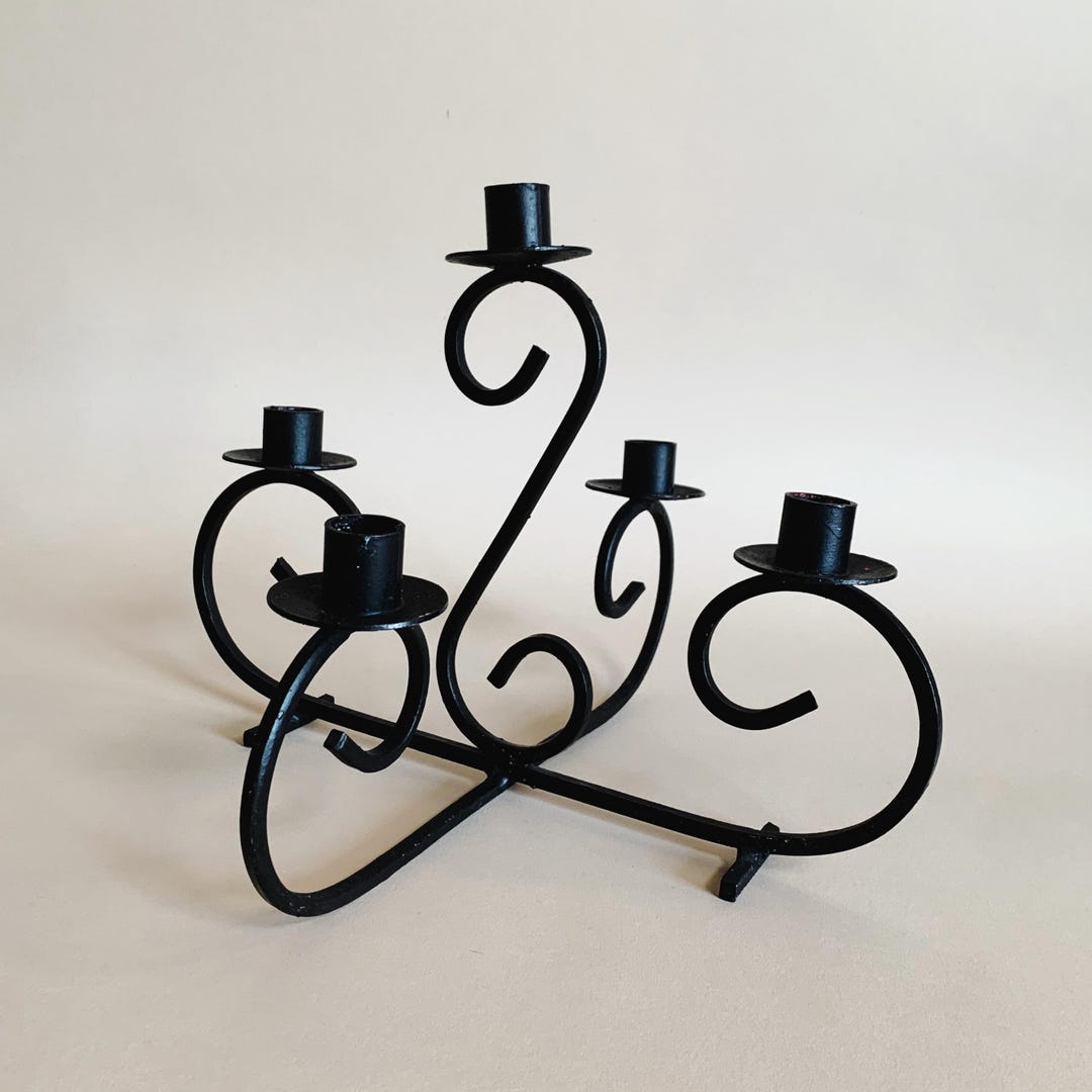 SWIRL IRON CANDELABRA - Etsy