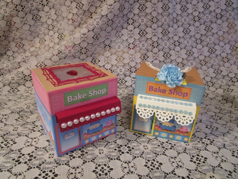 8 Printable BAKE SHOP Cupcake Boxes set of templates in 8 | Etsy