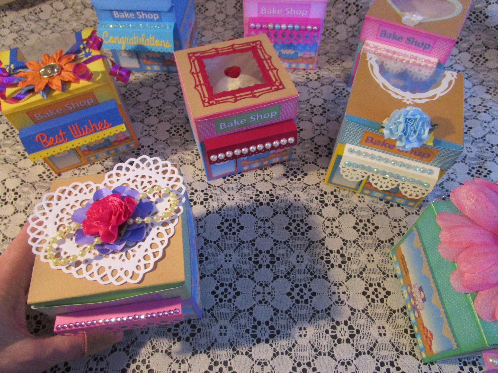 8 Printable BAKE SHOP Cupcake Boxes set of templates in 8 | Etsy