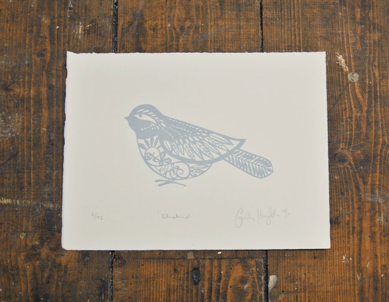 Bluebird Screenprint - Etsy