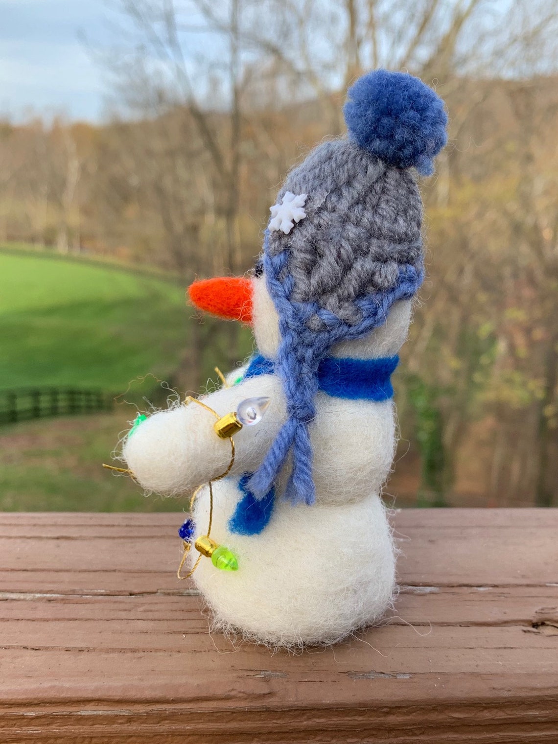 Snowden the Snowman With Christmas Lights - Etsy