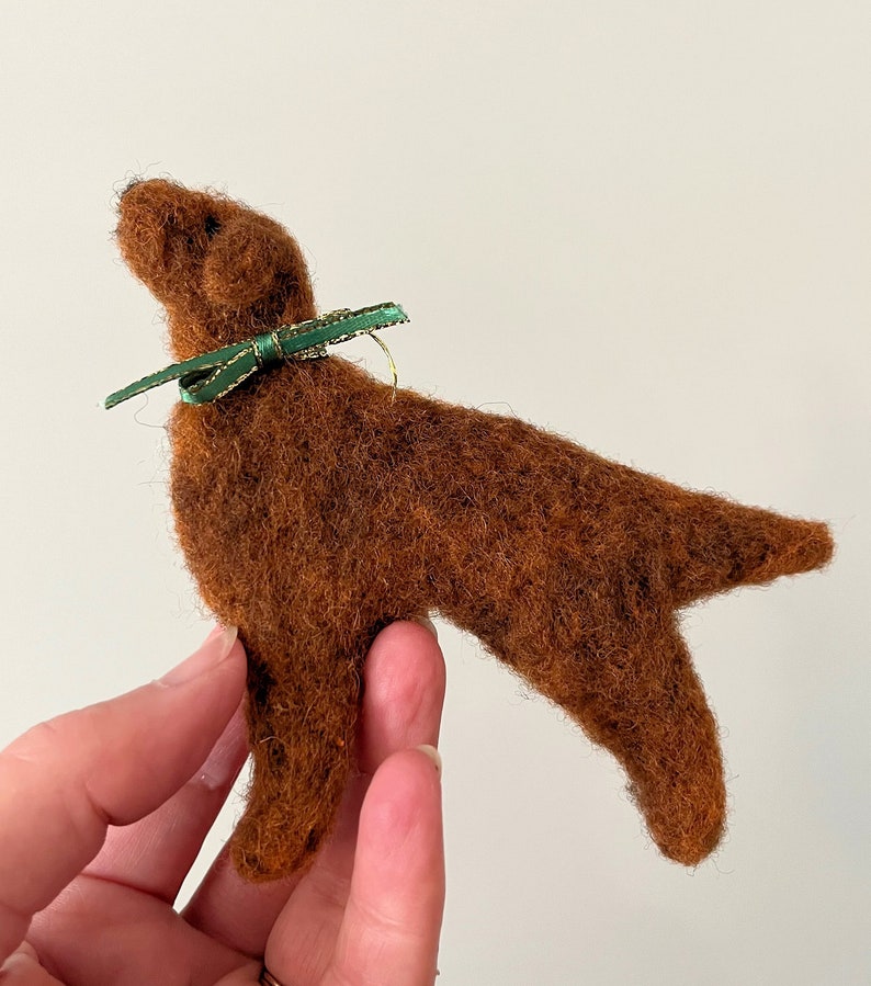 Needle Felted Irish Setter Dog Christmas Ornament. Needle Felted - Etsy