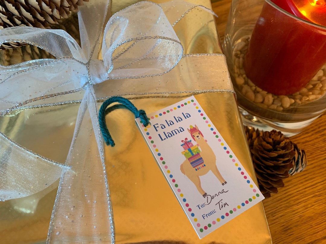 Llama Gift Tags Set of 10. Actual Printed Cards Not Digital - Etsy