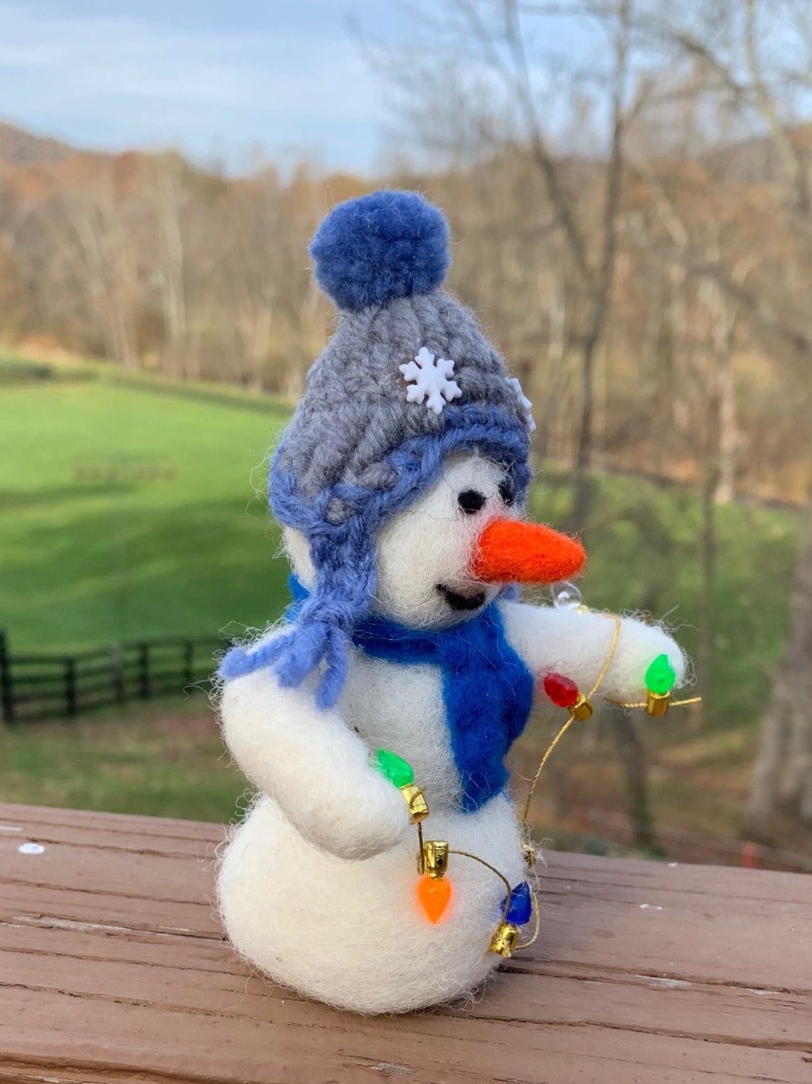 Snowden the Snowman With Christmas Lights - Etsy