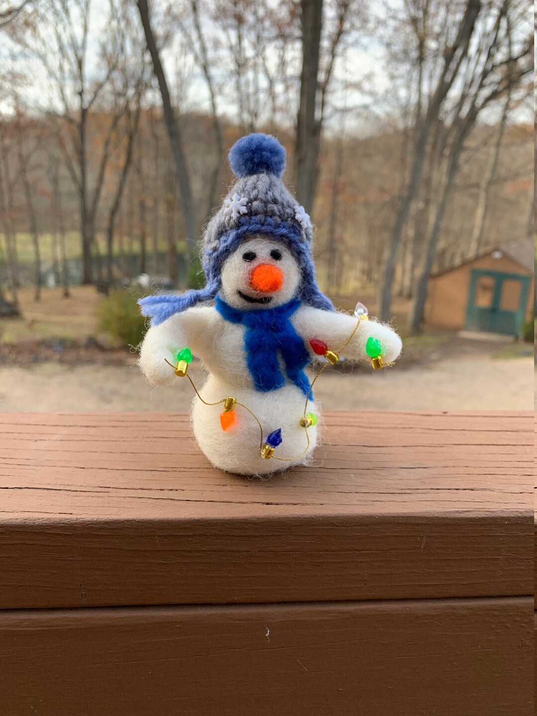 Snowden the Snowman With Christmas Lights - Etsy