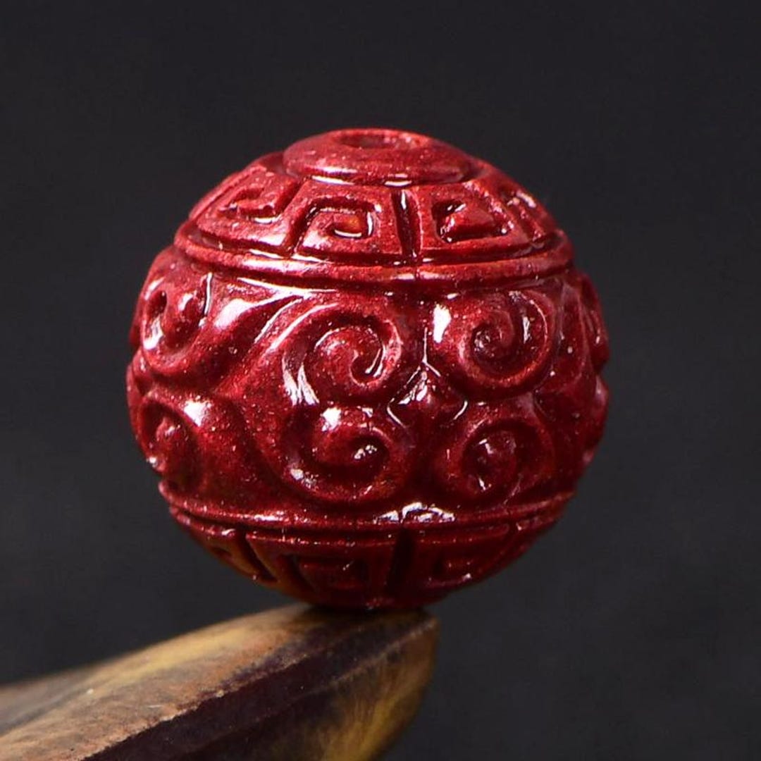5A Natural Cinnabar Vermilion Buddha Lucky Cloud Single Bead DIY - Etsy
