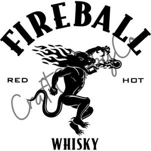 Fireball SVG/PNG Bundle || Fireball Whiskey Logo - Etsy