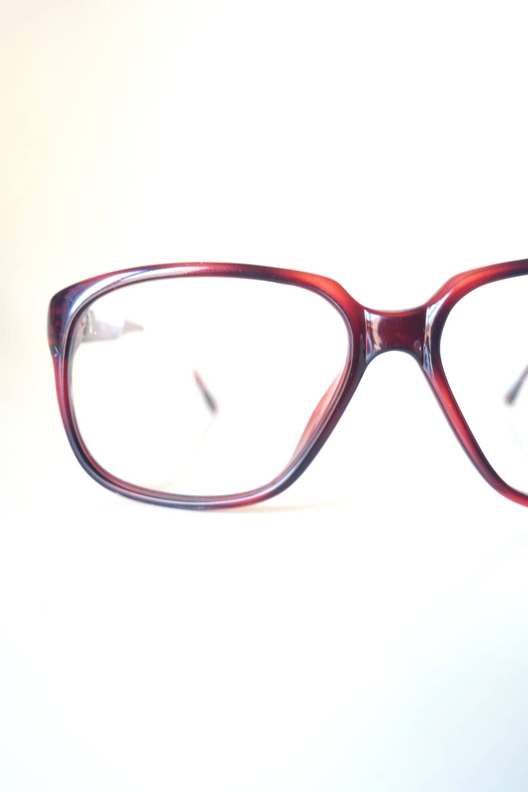 1980s Mens Boxy Eyeglasses Mens NOS Glasses in Warm Amber - Etsy