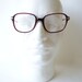 Mens Red Boxy Eyeglass Frames Mens 1980s Burgundy and Gold - Etsy
